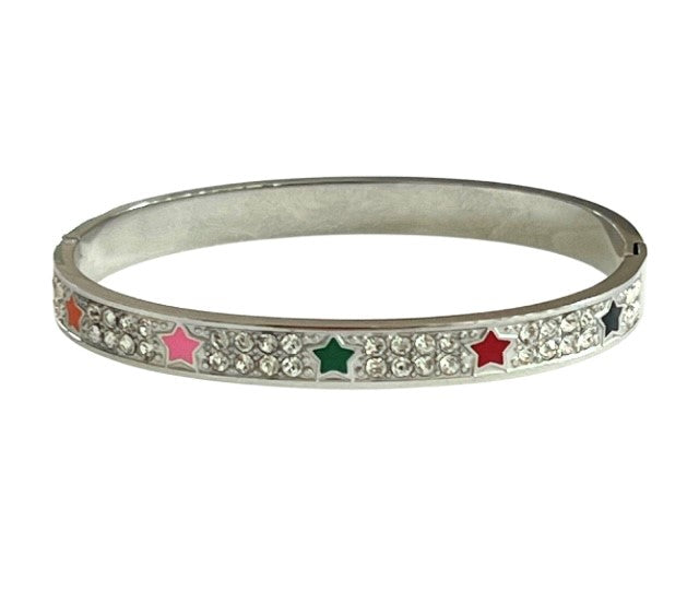Silver Born A Star Bangle – Harvest Lane Fashion